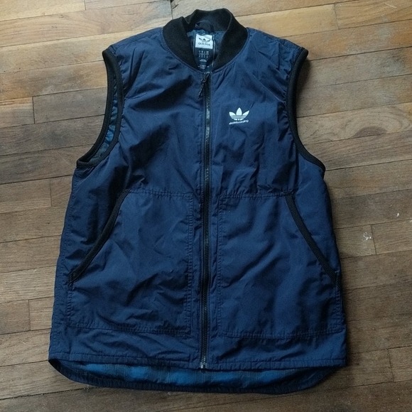 adidas | Jackets & Coats | Adidas Originals Skateboarding Vest Blue ...